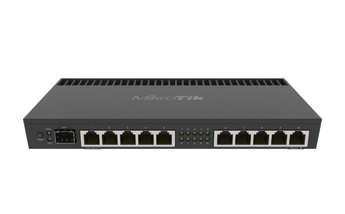 Roteador Mikrotik Gigabit 10P +1 SFP+ - RB4011iGS+RM – Mega Market